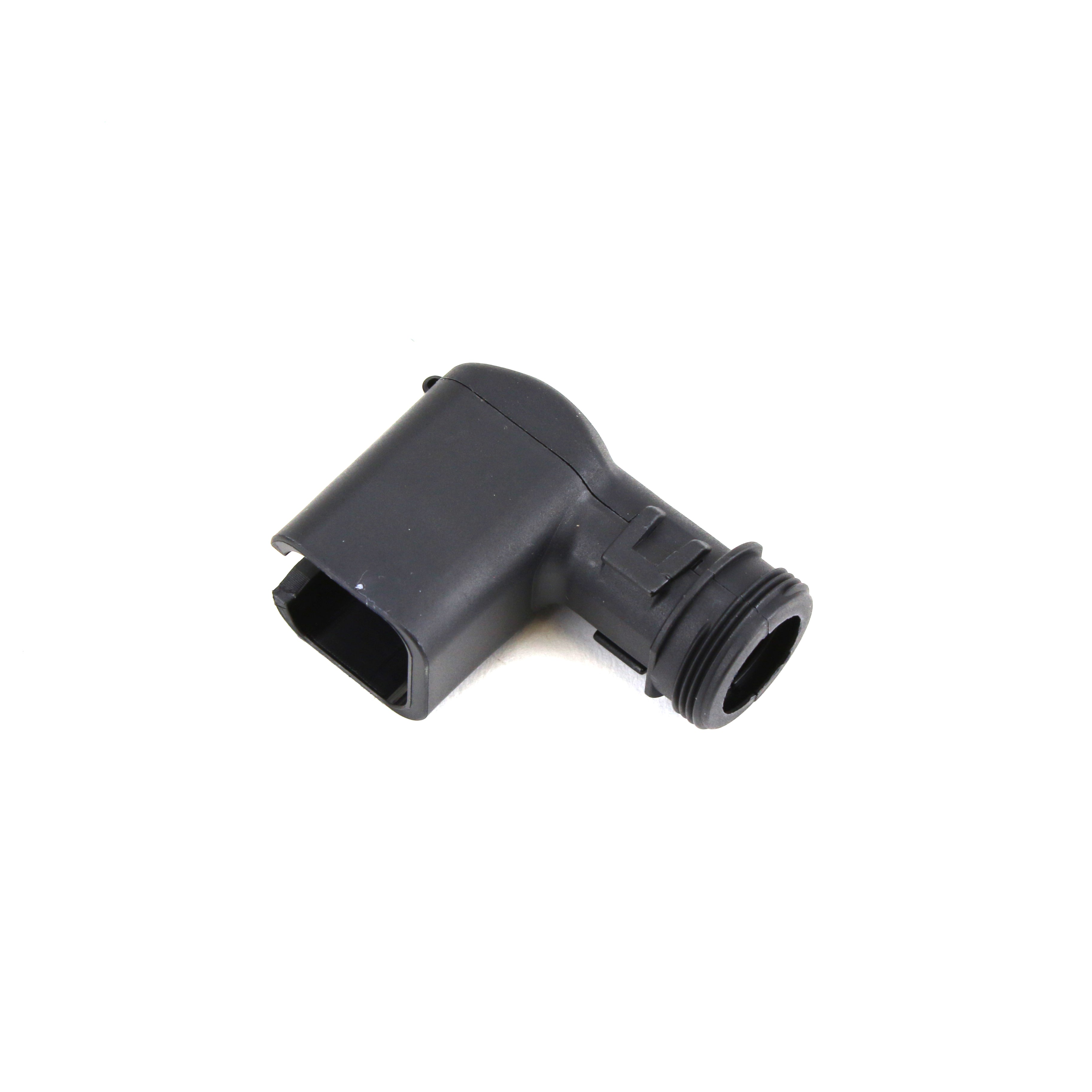 Deutsch DT 90-Deg, Strain Relief Backshell 6 Way Plug BLK