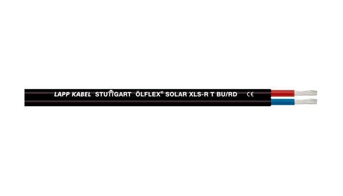 LAPP OLFLEX SOLAR XLR-E Twin Core Cable 2x6mm2 0.9/1.5kV 120degC BLK