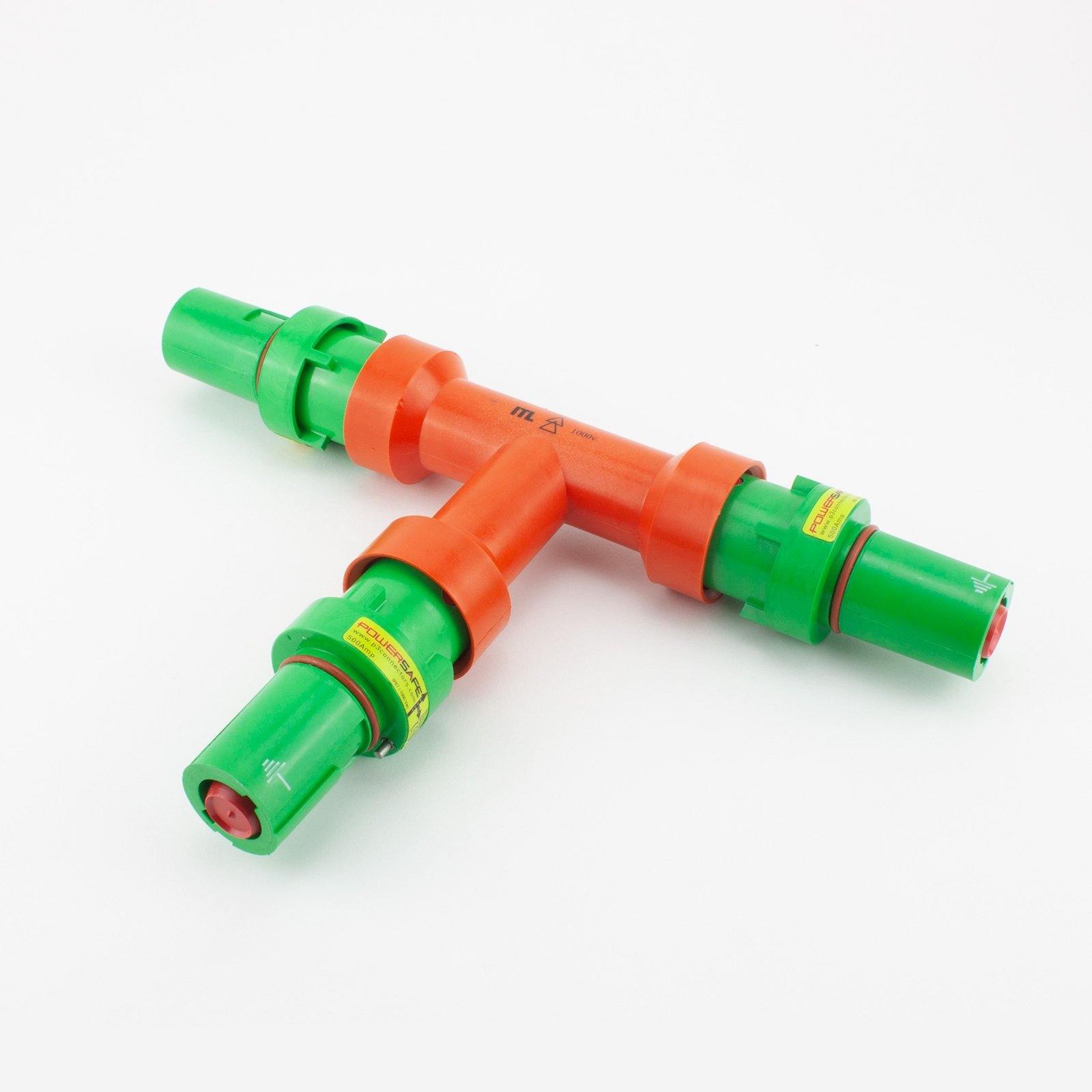 Phase 3 Powersafe T-Piece Drain GRN Earth IP67 500A