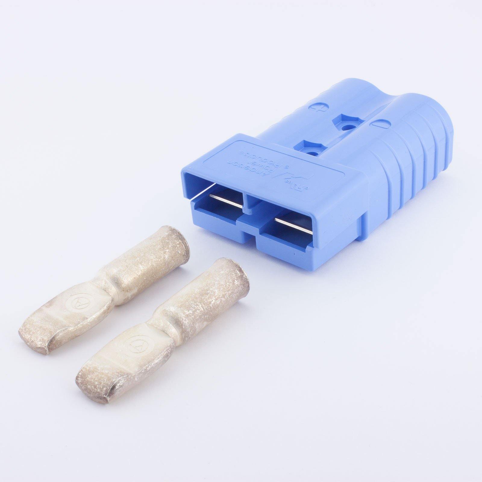 Anderson SB350 Plug Kit 2 Way BLU 350 Amp 2/0AWG Contacts